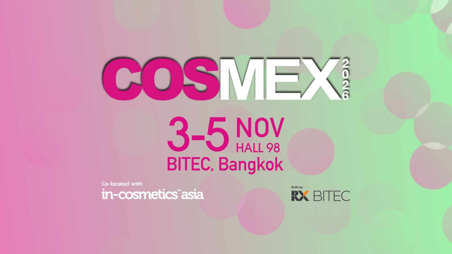 COSMEX 2026 | ASEAN's Most Comprehensive Event on OEM Service and ...